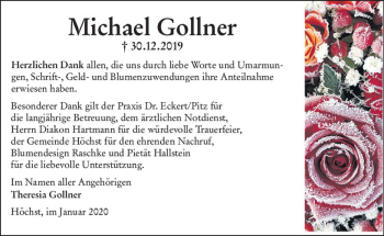 Traueranzeigen von Michael Gollner | www.vrm-trauer.de