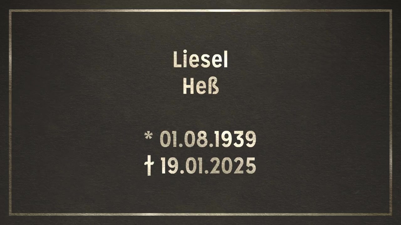 Videoanzeige von Liesel Heß | www.vrm-trauer.de