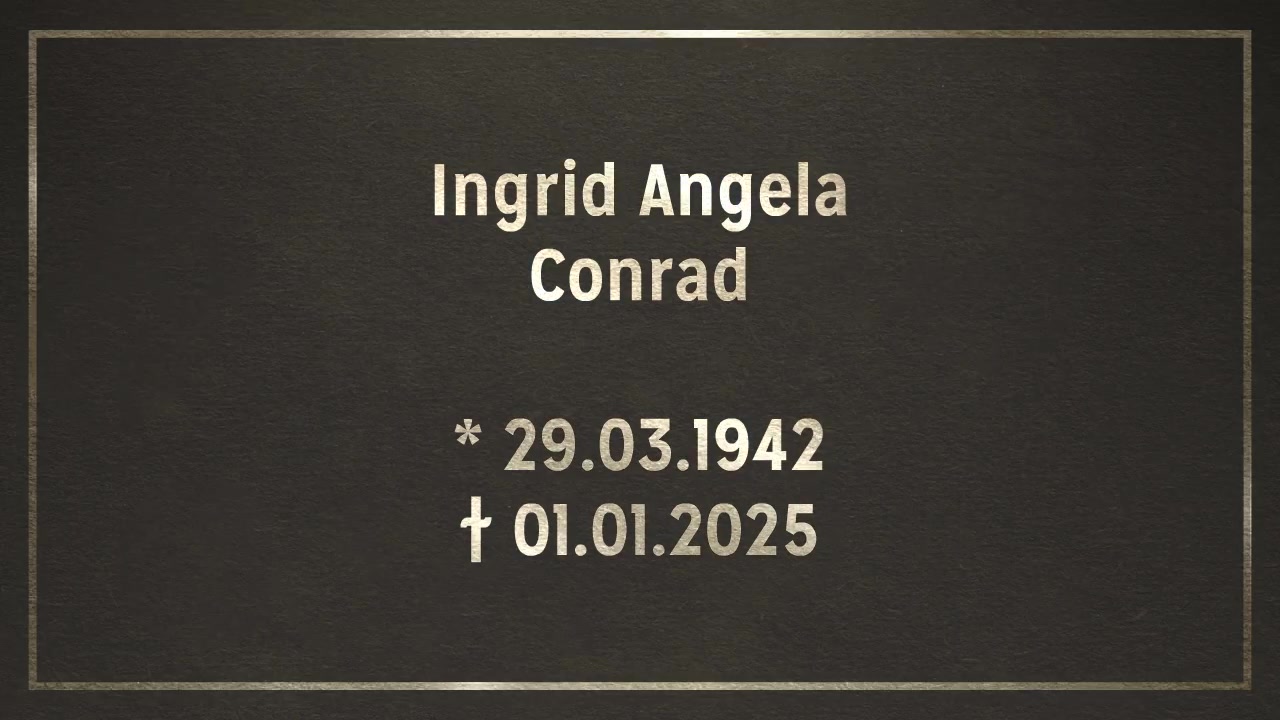 Videoanzeige von Ingrid Angela Conrad | www.vrm-trauer.de